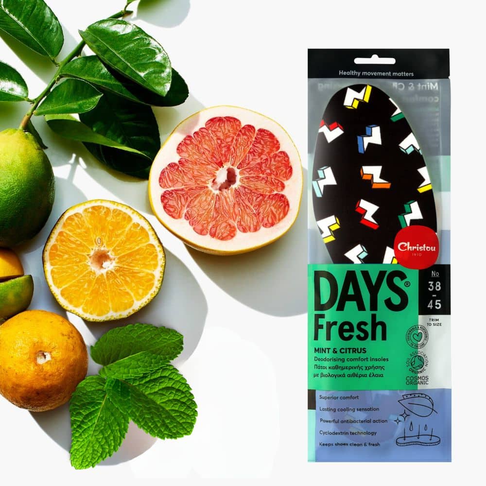 Aromatical Insoles Fresh Thunderbolts Βlack - Christou 1910 - English